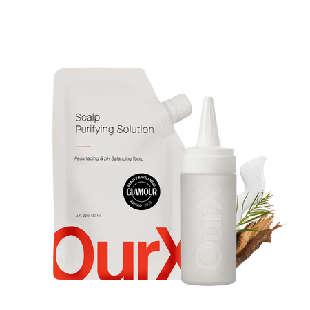OurX | Scalp Purifying Solution - Gentle Exfoliating Scalp Tonic, Removes Buildup, Refreshes ...